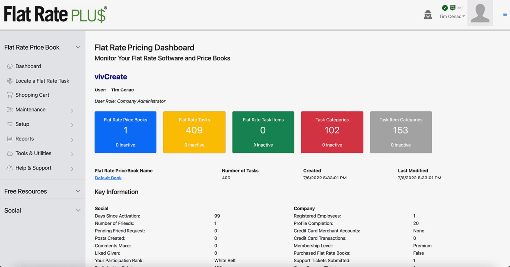 Home - Best Flat Rate Pricing Software | Flat Rate Plus Online®